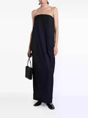 ENTIRE STUDIOS Strapless Pleated Maxi Dress