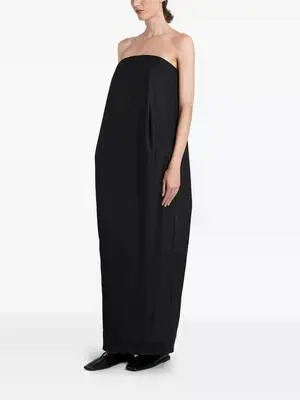ENTIRE STUDIOS Strapless Pleated Maxi Dress