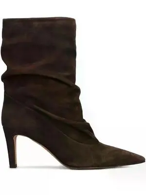 THE SELLER Suede Pointed-toe Stiletto Boots