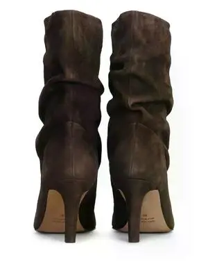 THE SELLER Suede Pointed-toe Stiletto Boots