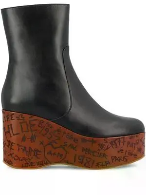 Chloé 80mm Maxime Boots - Black