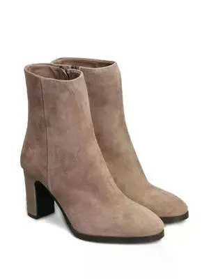 JULIE DEE Block Heel Suede Boots