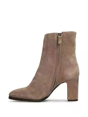 JULIE DEE Block Heel Suede Boots
