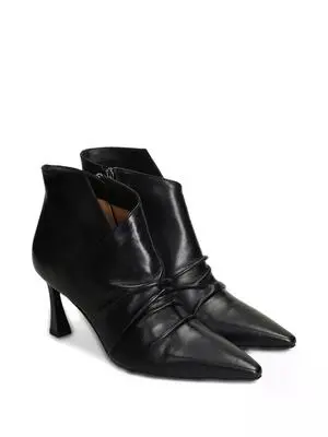 THE SELLER 80mm Ruched Pointed-toe Ankle Boots