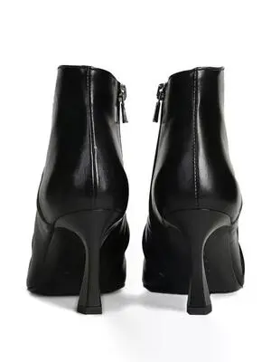 THE SELLER 80mm Ruched Pointed-toe Ankle Boots