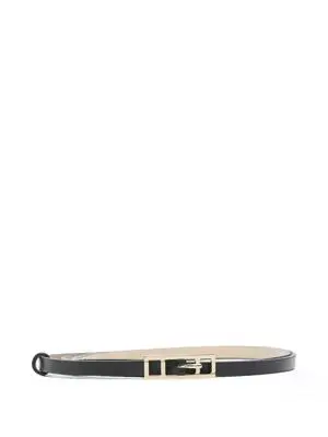Fabiana Filippi Rectangular-buckle Leather Belt - Black