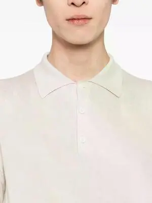 Brioni Knitted Polo Shirt - Neutrals