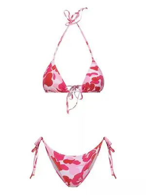 A BATHING APE® Camouflage-print Bikini - Pink