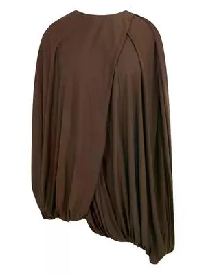 Loewe Draped Blouse - Brown