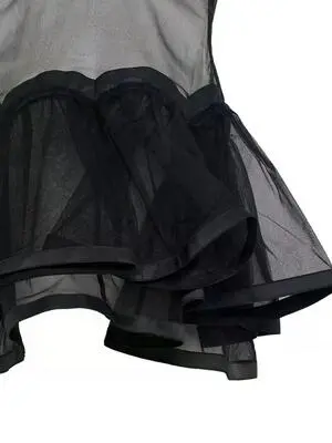 Noir Kei Ninomiya Tulle-layered Top