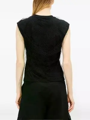 MSGM Mesh-overlay Tank Top