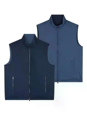 Paul & Shark Padded Reversible Vest - Blue