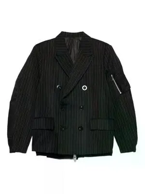 Sacai Pinstripe Double-breasted Jacket