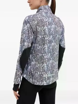 Adidas Snakeskin-print Zip-up Track Jacket - Black