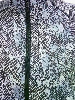 Adidas Snakeskin-print Zip-up Track Jacket - Black