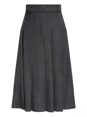 Officine Générale Pleated Checked Skirt