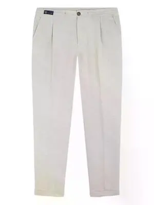 Paul & Shark Pleated Cotton Trousers