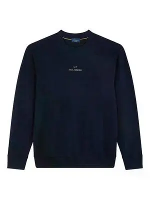 Paul & Shark Logo-print Cotton Sweatshirt - Blue