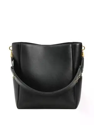 AMI Paris Carrousel Leather Tote Bag - Black