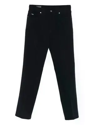 Emporio Armani Logo-detail Trousers - Blue