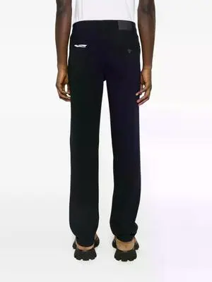 Emporio Armani Logo-detail Trousers - Blue