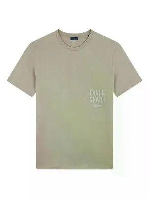 Paul & Shark Embroidered-logo T-shirt - Neutrals