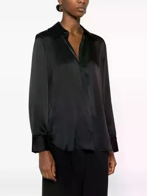 Vince Satin Button-down Shirt