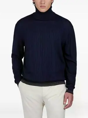 Paul & Shark Rib-knit Turtleneck Sweater