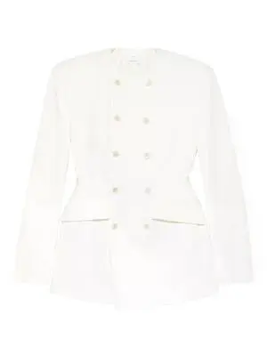 Wardrobe.NYC Twill Blazer Dress - White