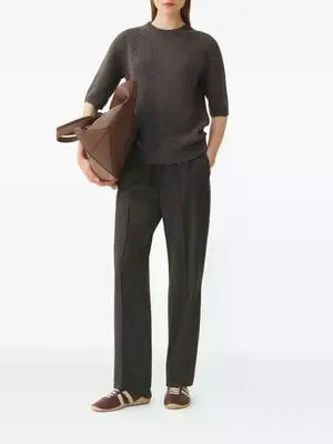 Fabiana Filippi Short Sleeve Sweater - Grey