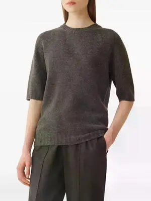 Fabiana Filippi Short Sleeve Sweater - Grey