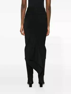 THELATEST Asymmetric Pencil Skirt - Black