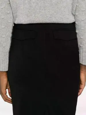 THELATEST Asymmetric Pencil Skirt - Black