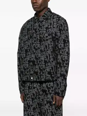 ARTE ANTWERP Graphic-print Denim Jacket