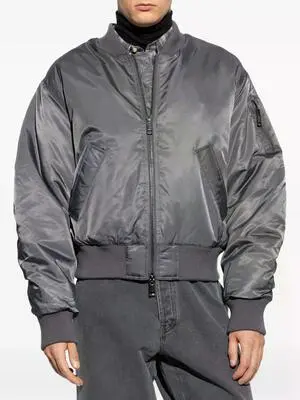 Officine Générale Padded Zip-up Bomber Jacket - Grey