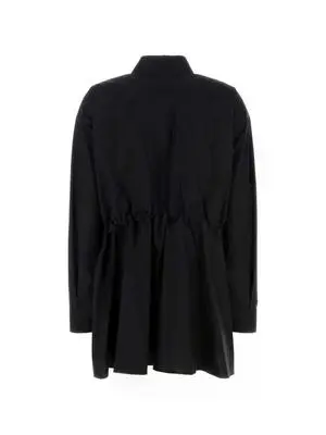 Balenciaga Cotton Shirt Mini Dress - Black