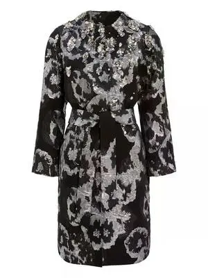 Jenny Packham Embellished Floral Coat