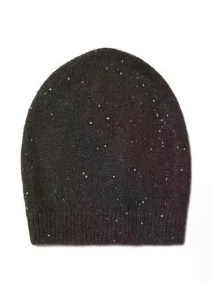 Fabiana Filippi Sequin-embellished Beanie - Grey