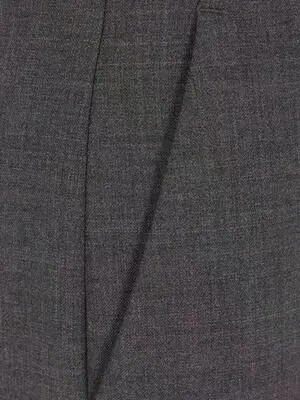 Incotex Cuffed Wool Trousers - Grey