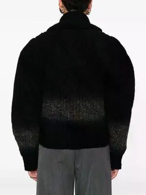 Sacai Zip-front Speckled Cardigan