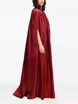 BARUNI Samarah Pleated Maxi Dress - Red