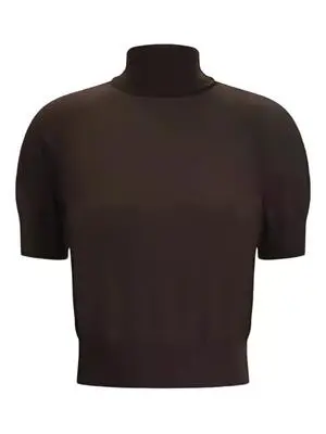 PETAR PETROV Short-sleeve Turtleneck Top