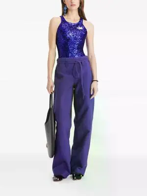 Tory Burch High-waisted Belted Trousers
