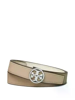 Tory Burch Miller Reversible Belt - White