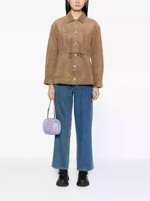 AGNES B. Logo-embroidered Jeans