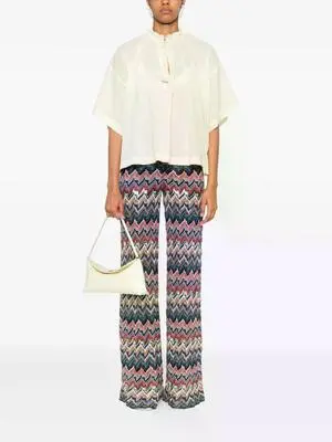 Vanessa Bruno Cotton Top With Tassel Neck