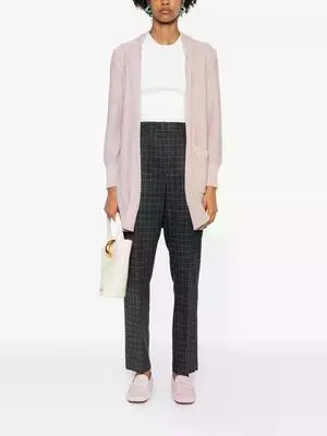 NIU Grid-pattern Straight Trousers