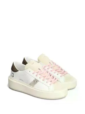 D.a.t.e. Hill Glitter-stripe Platform Sneakers