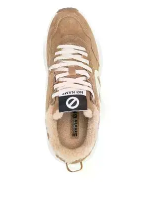 NO NAME Suede Sneakers With Circular Logo
