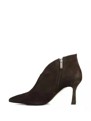 JULIE DEE Pointed-toe Leather Boots